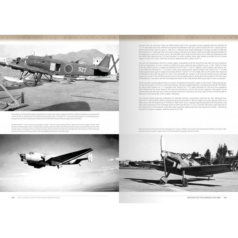 AIRCRAFT OF THE SPANISH CIVIL WAR 1936-1939. Profiles of 226 Aircraft.
