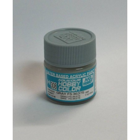 Pintura Acrílica al Agua HOBBY COLOR H308 Gris FS36375 Satinado.